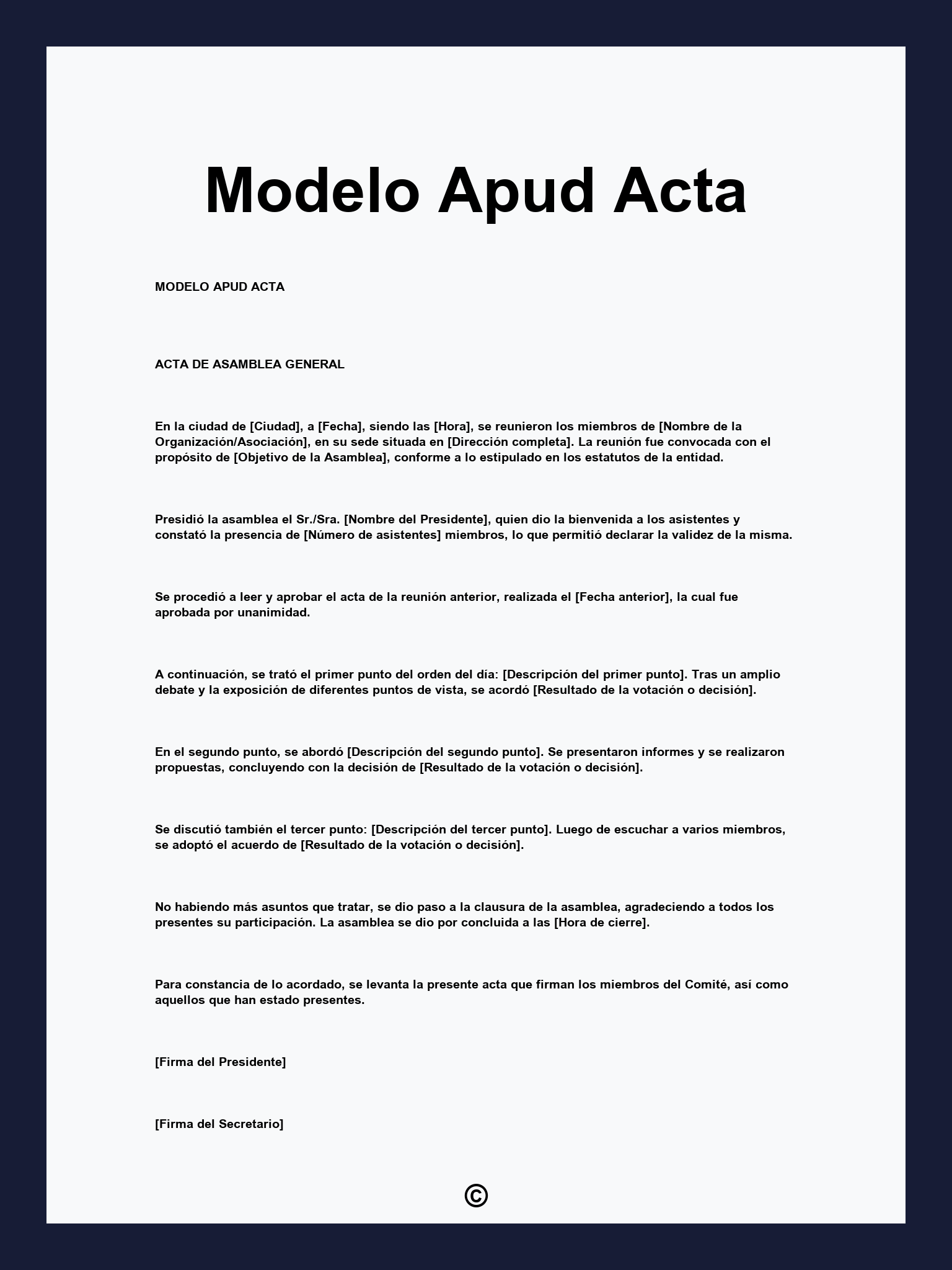 Modelo Apud Acta